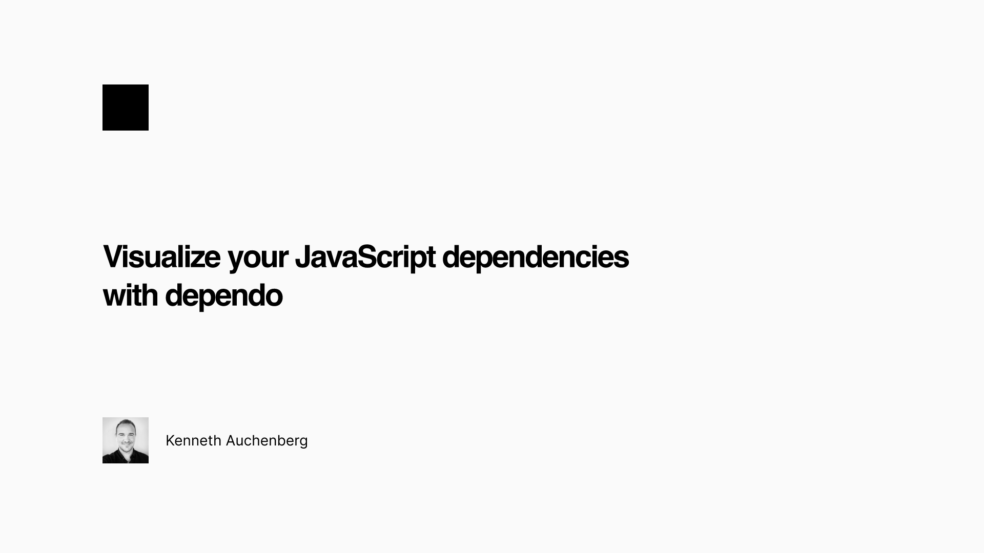 Visualize your JavaScript dependencies with dependo | Kenneth Auchenberg