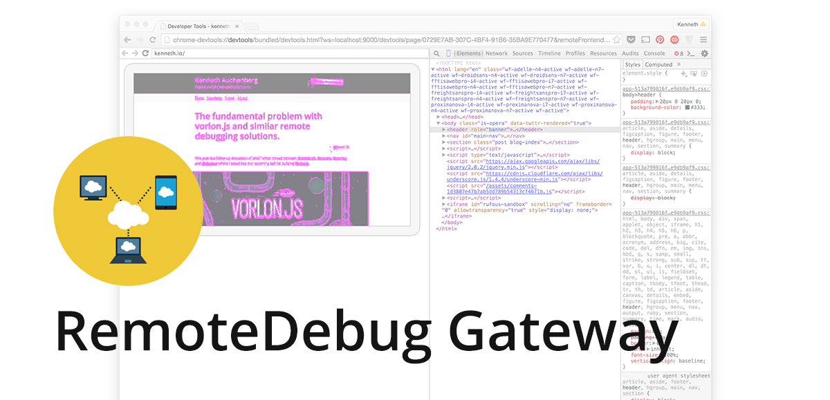 Concurrent Editing And Real Time Visual Comparison In Chrome Devtools With Remotedebug Gateway